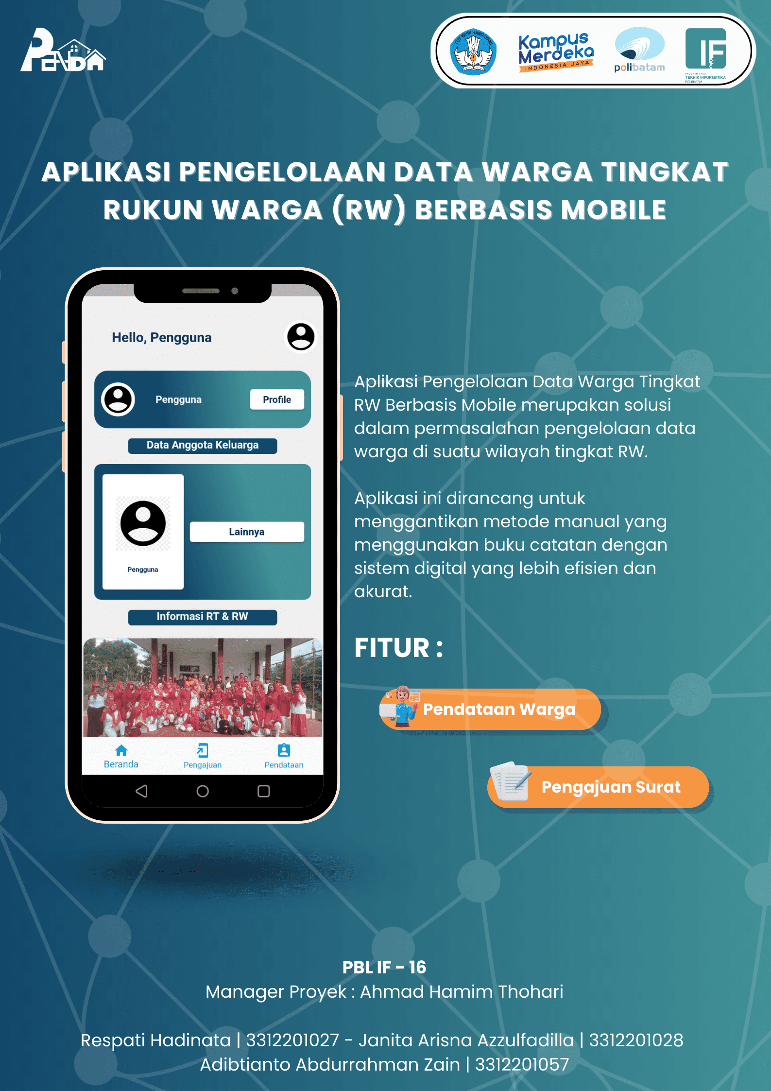 Pamer.in | Aplikasi Pengelolaan Data Warga di Tingkat Rukun Warga (RW)