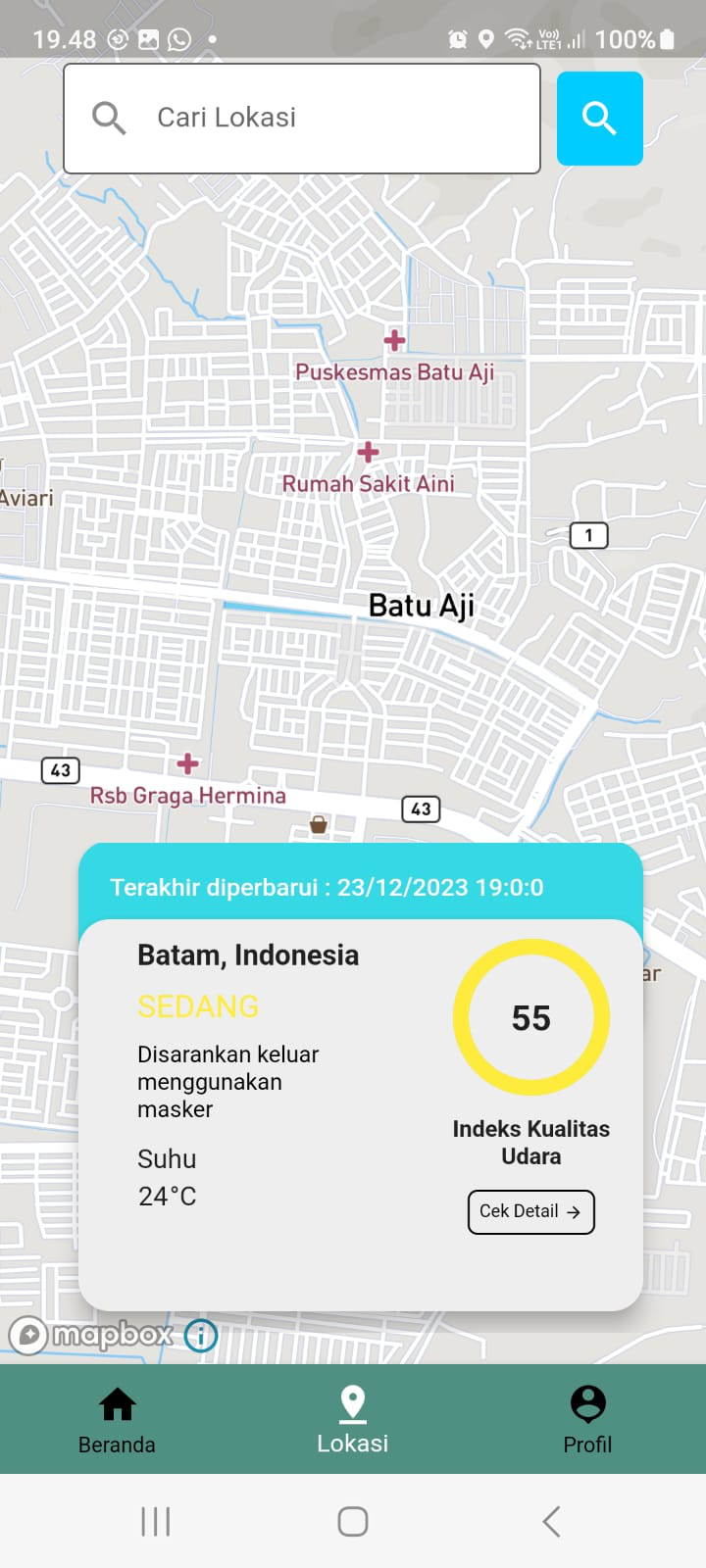 Pamer.in | Aplikasi Mobile Pendeteksi Polusi Udara Pamer.in | Aplikasi Mobile Pendeteksi Polusi Udara