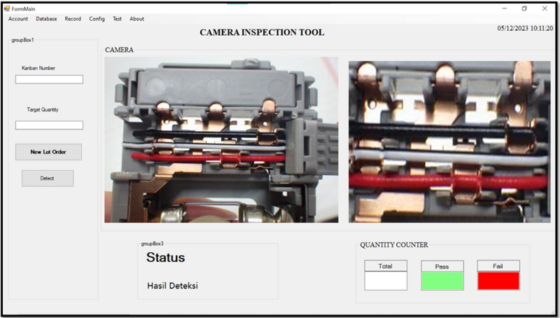 Pamer.in | Camera Inspection for Dome Lamp Product