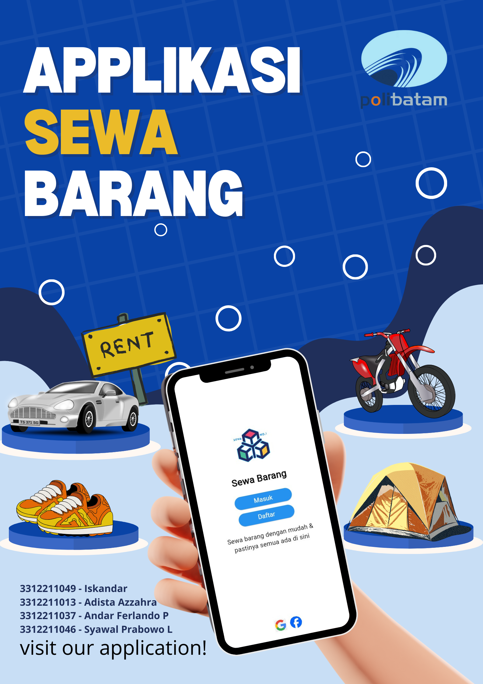 Pamer.in | RentApp: Aplikasi Sewa Barang