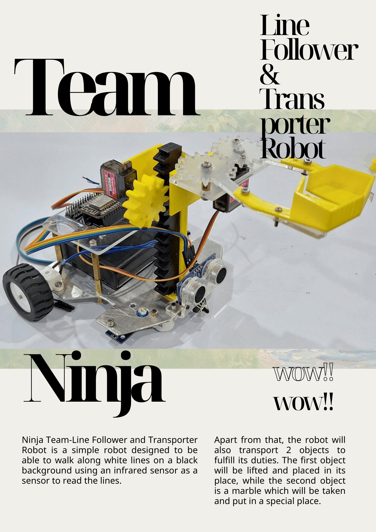 Robot Transporter Line Follower Kelas Malam