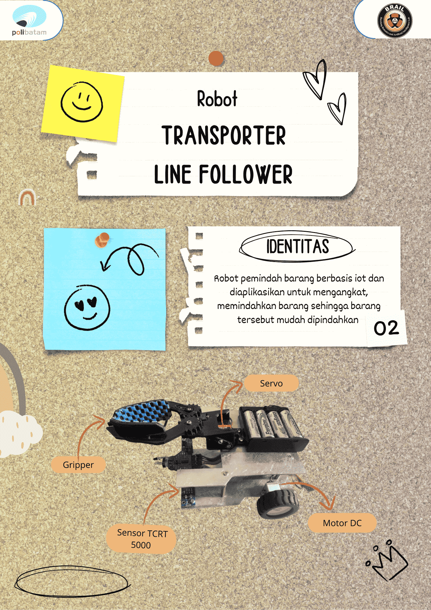 Robot Transporter Line Follower Kelas Malam