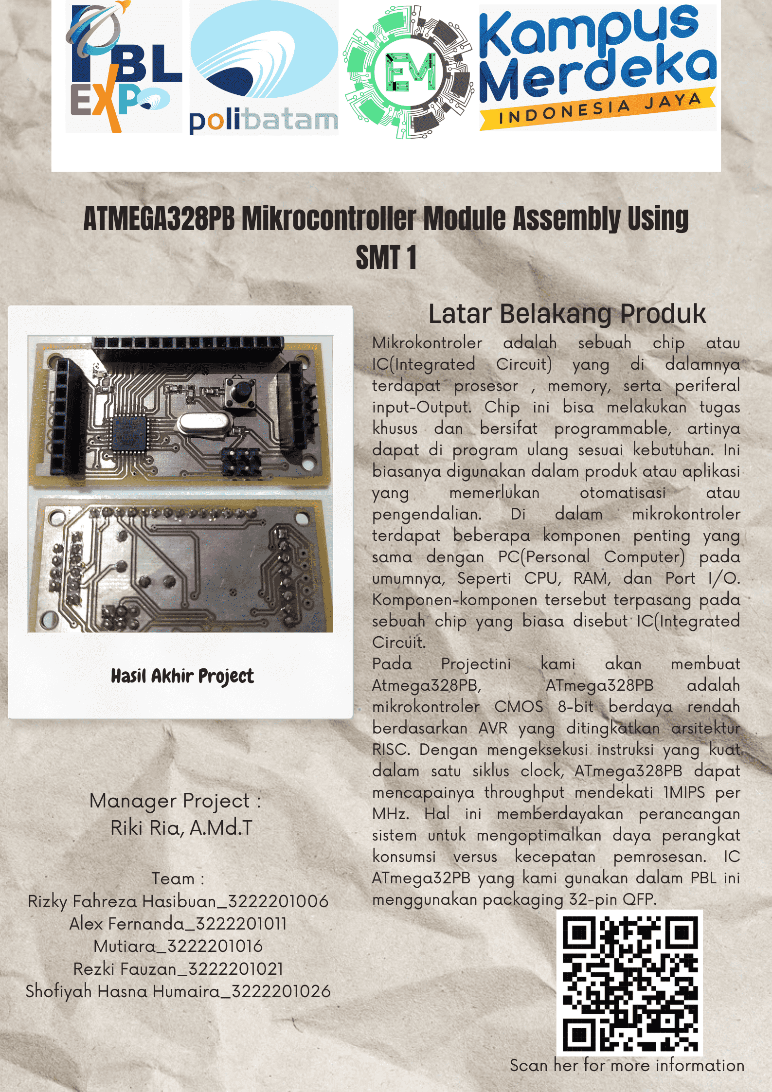 Pamer.in | ATMEGA328PB Microcontroller Module Assembly using SMT 1