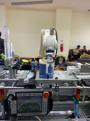 Pamer.in | PBLMK232-42-Pelatihan PLC Level Menengah Menggunakan Robotic Process Station
