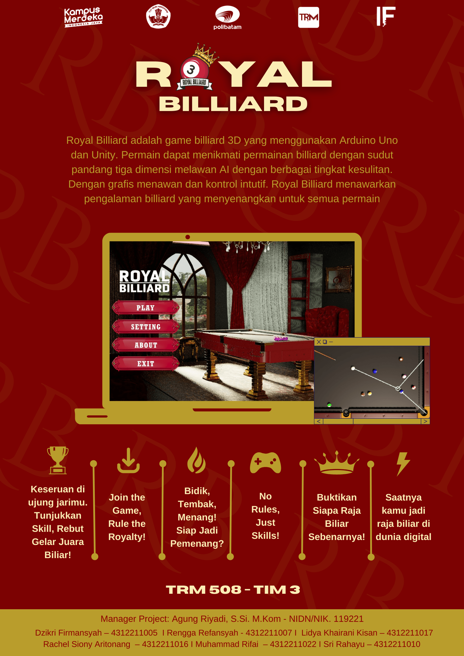 Pamer.in | Arduino Uno Unity Billiard Game
