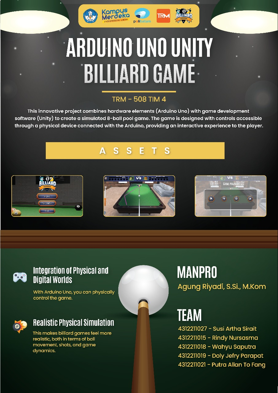 Pamer.in | Arduino Uno Unity Billiard Game