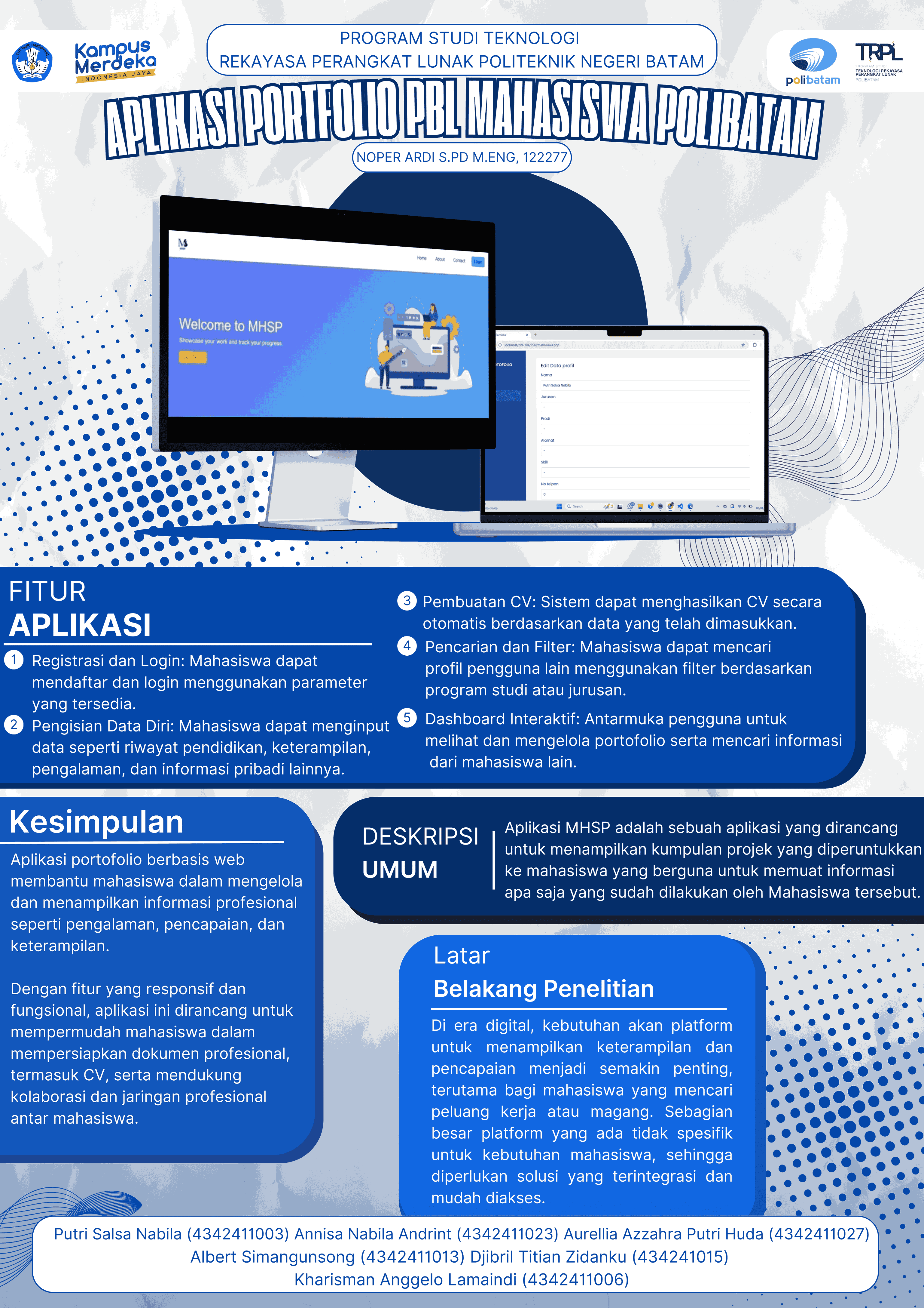 Pamer.in | Aplikasi Portofolio PBL Mahasiswa Polibatam