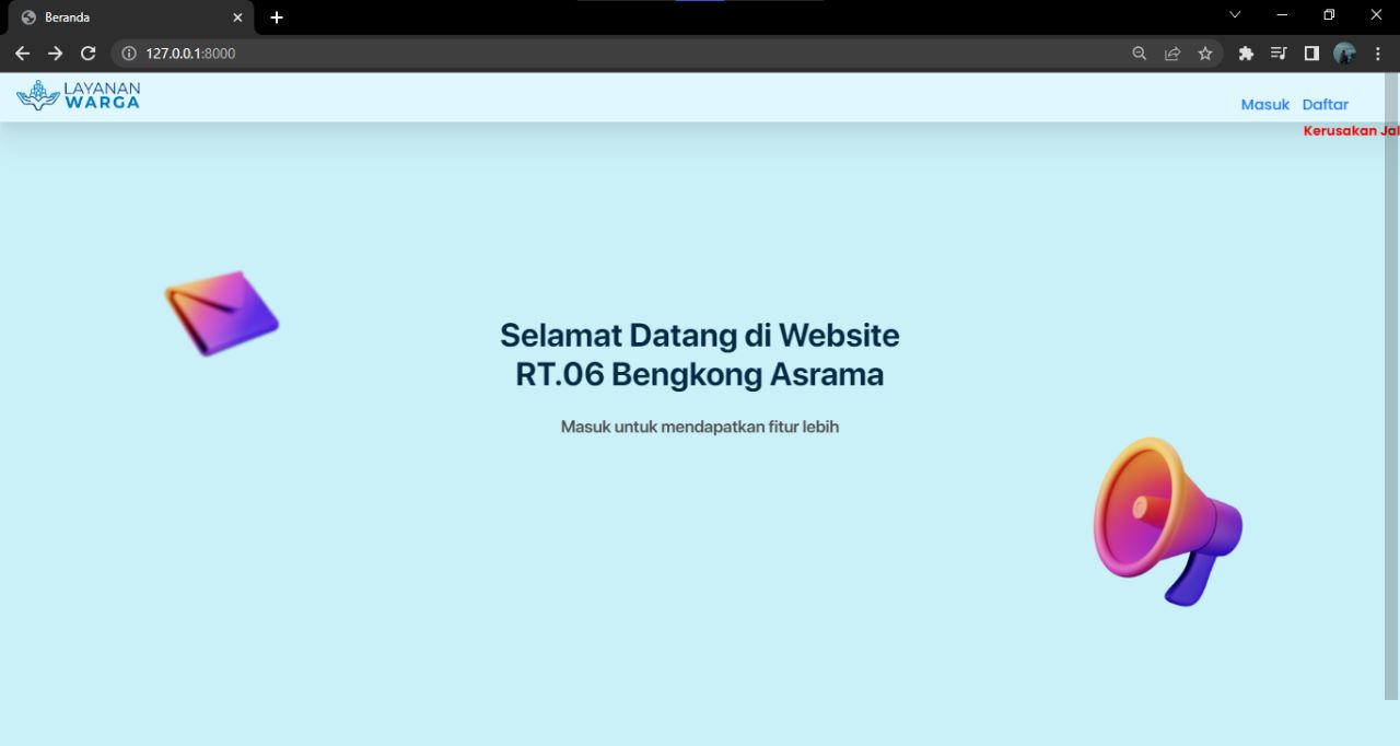 Pamer.in | Aplikasi Web Layanan Warga