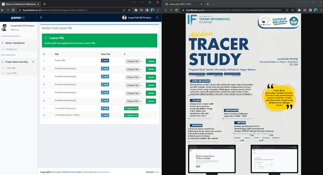 Pamer.in | Aplikasi Tracer Study Alumni Polibatam Berbasis Web