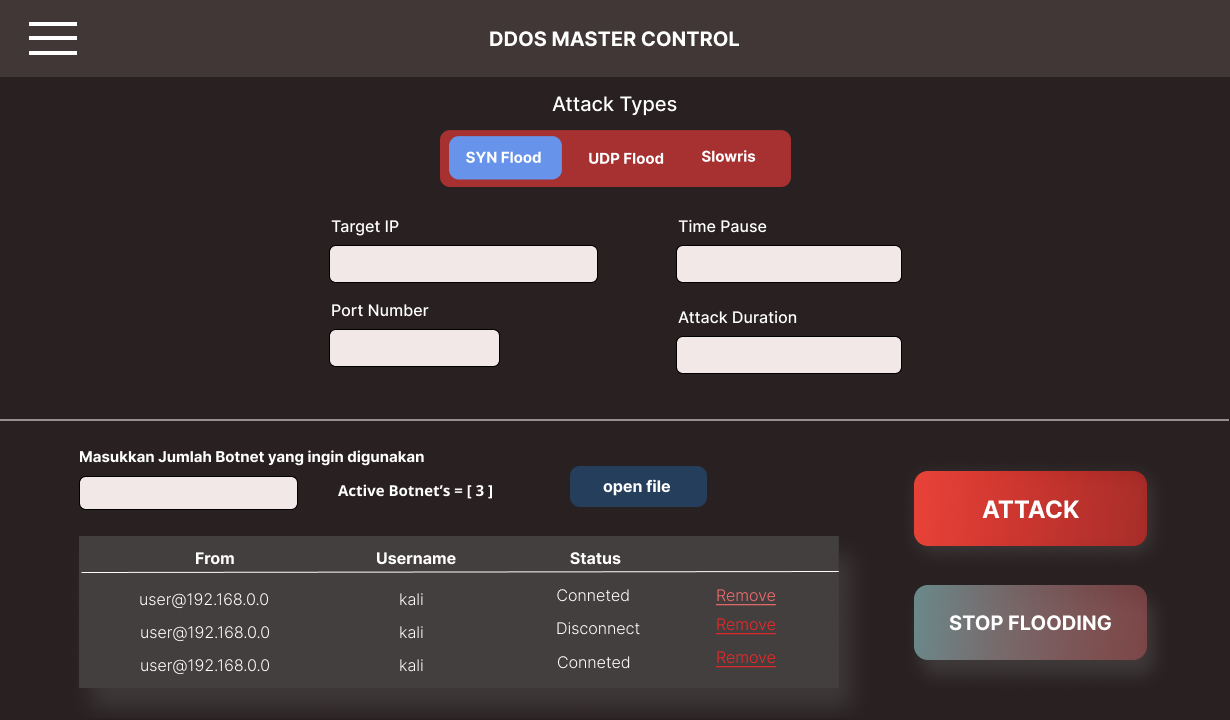 Aplikasi Ddos Script 3
