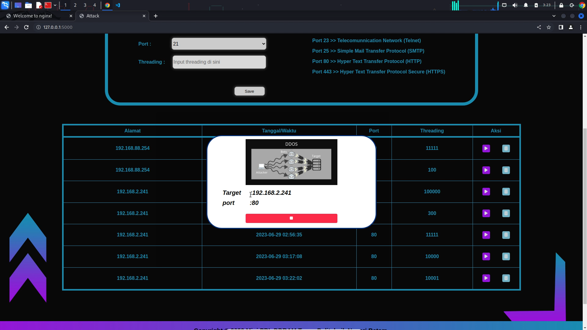 Aplikasi Ddos Script 1