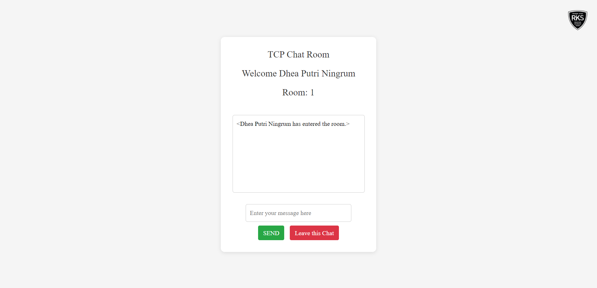Aplikasi Tcp Chat Room 1