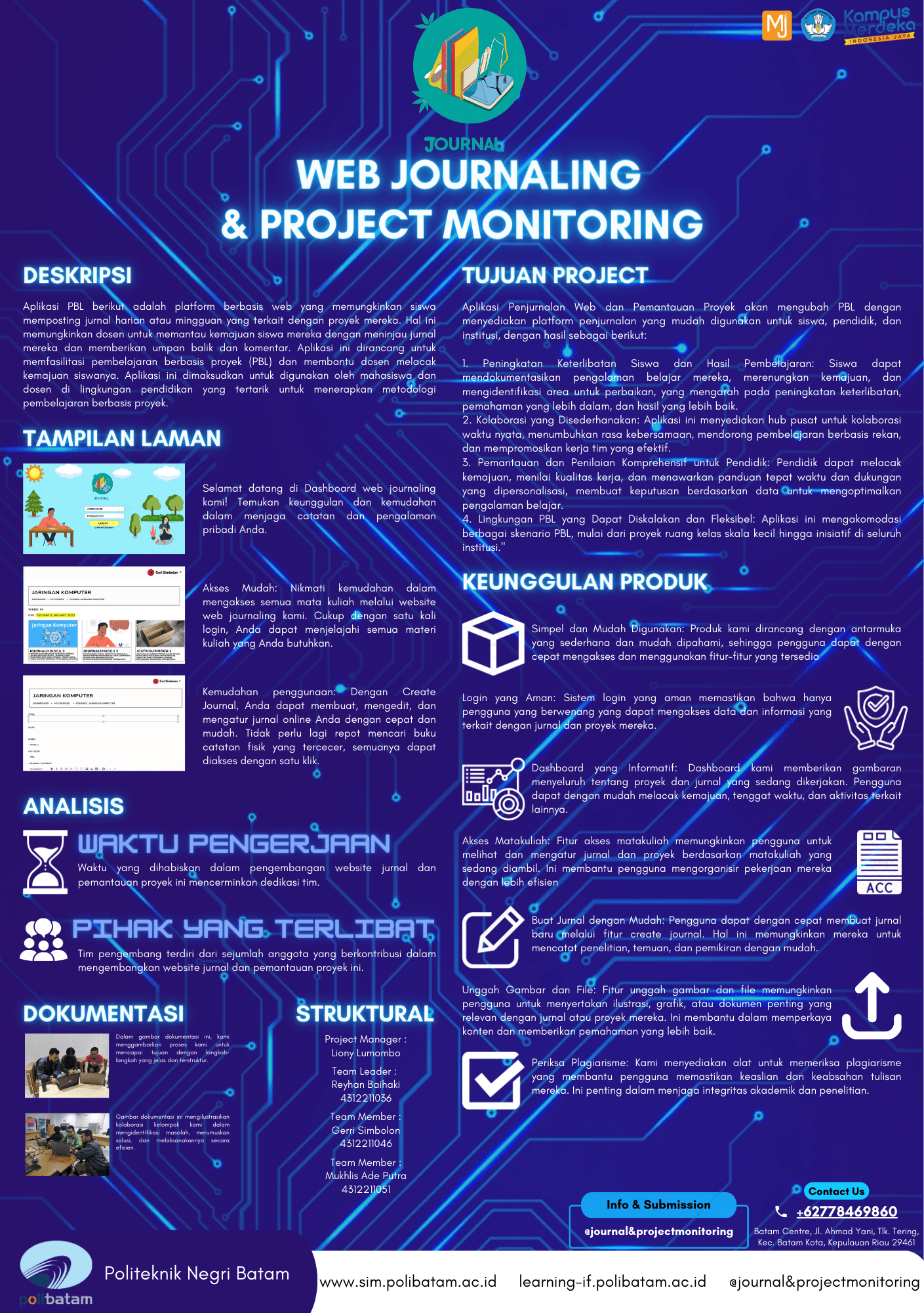 Pamer.in | Aplikasi Web Journaling Project Monitoring