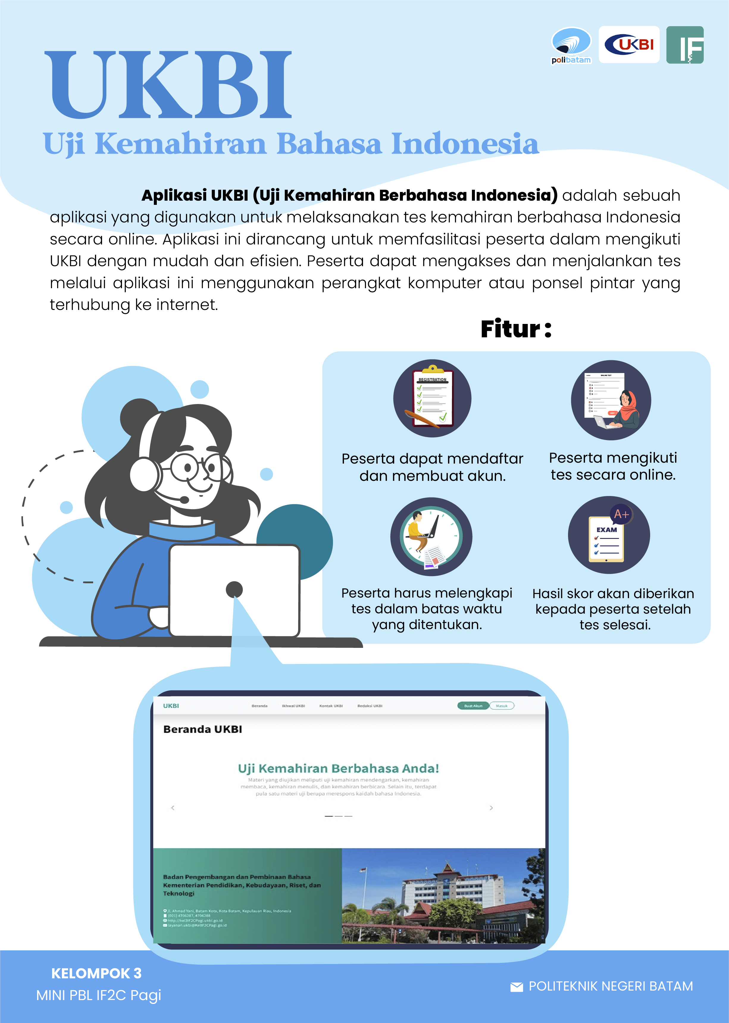 Pamer.in | Aplikasi Web Online UJI KEMAHIRAN BAHASA INDONESIA (UKBI) - PBL Sem 2
