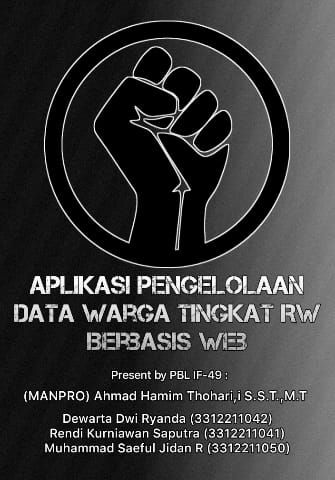 Pamer.in | Aplikasi Pengelolaan Data Warga di Tingkat Rukun Warga (RW)