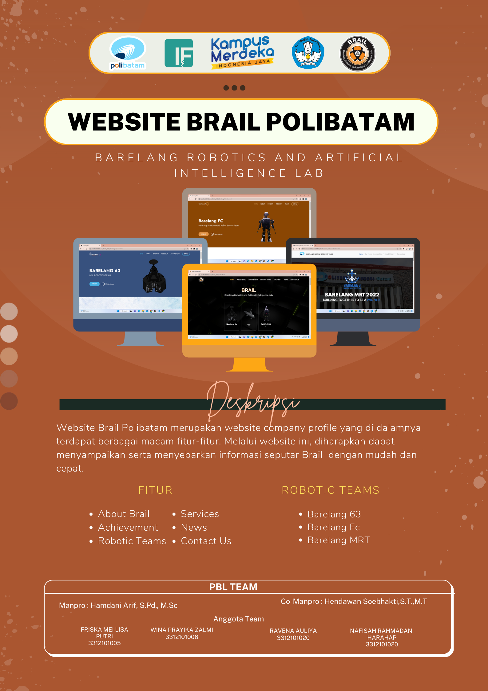 Pamer.in | PBL TIM ROBOT BRAIL