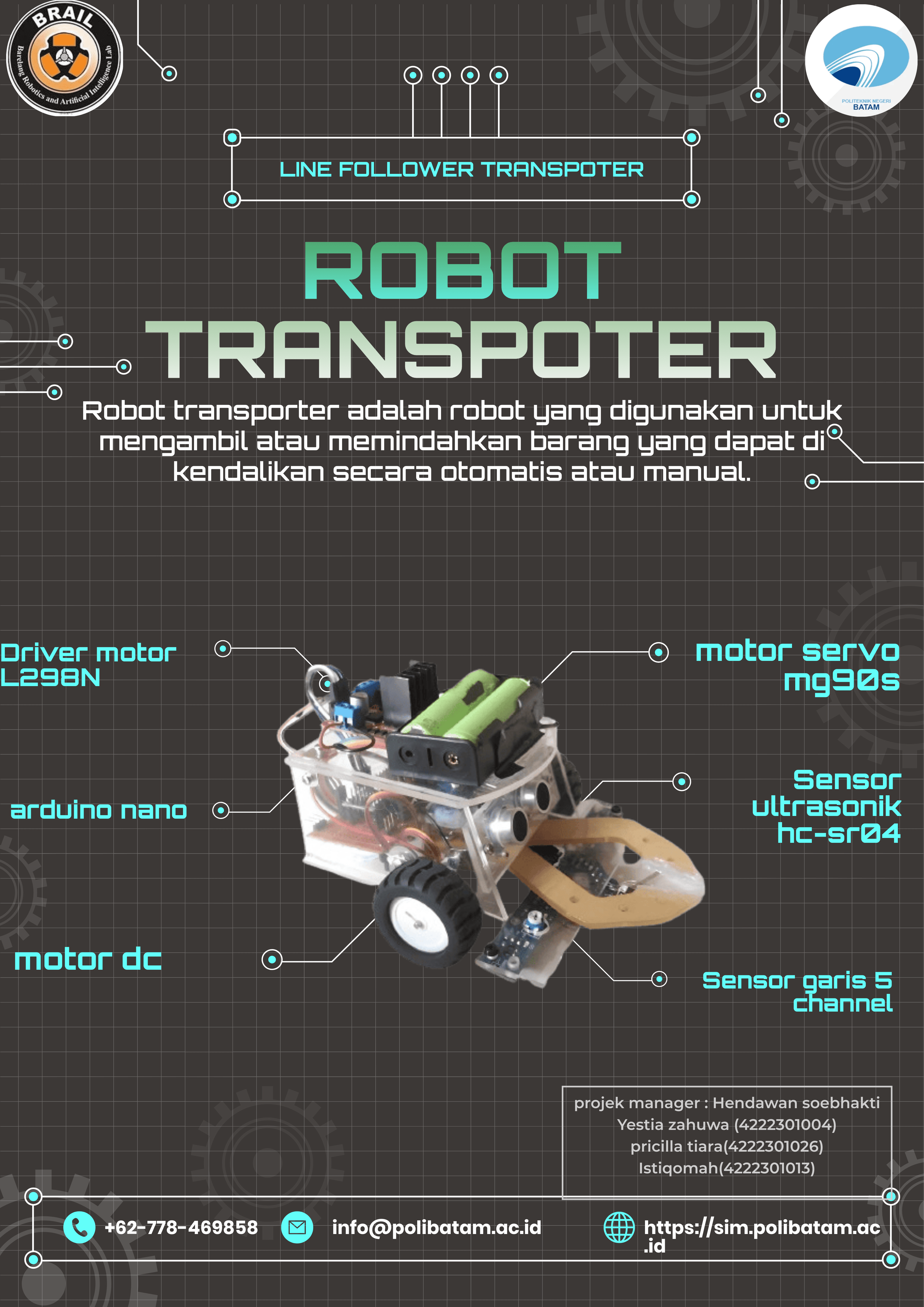 Pamer.in | Robot transporter line follower Kelas A