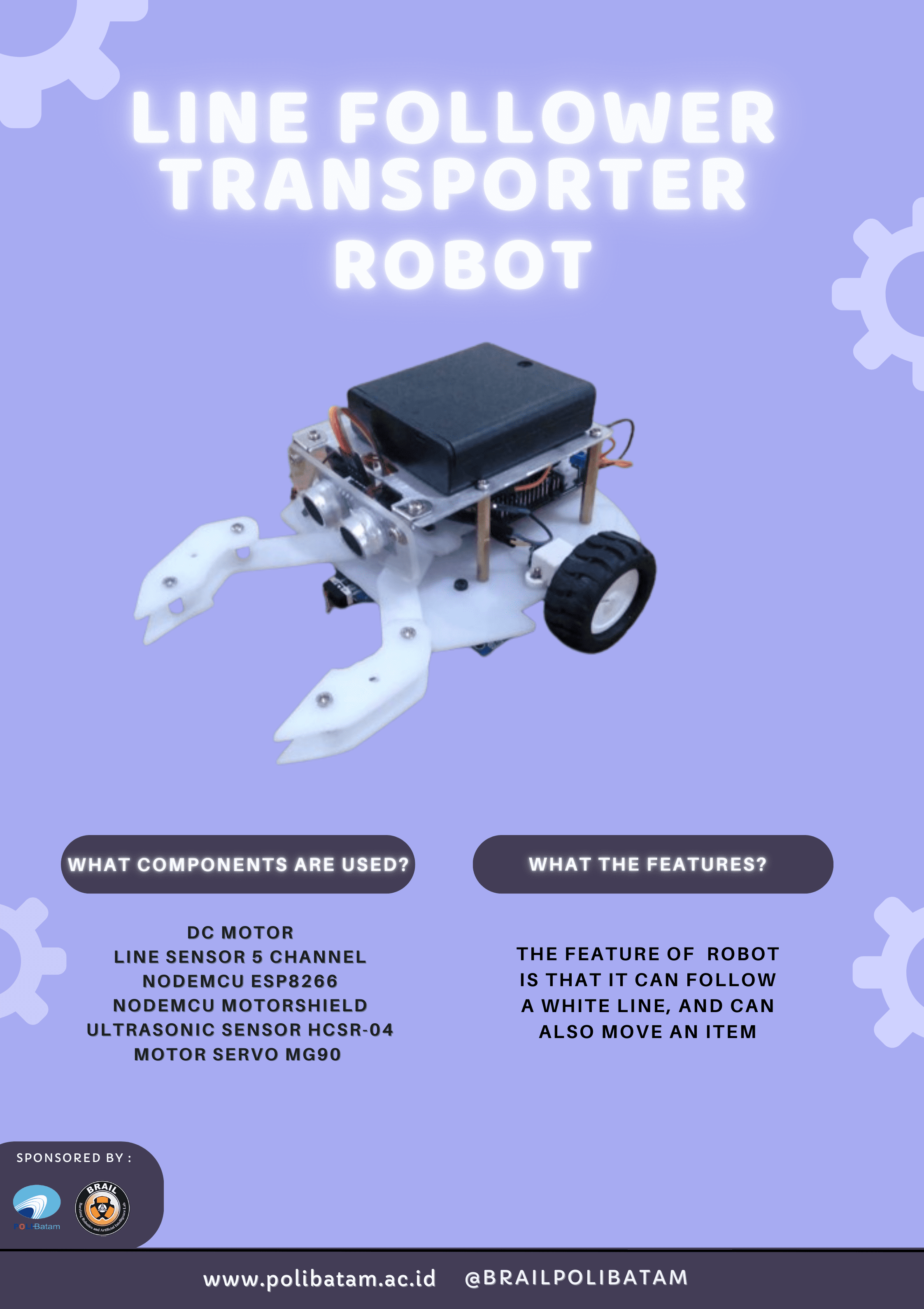 Pamer.in | Robot transporter line follower Kelas A