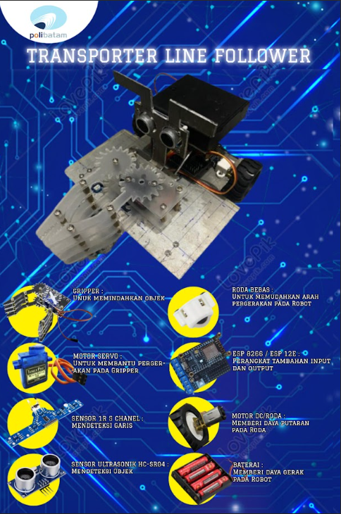 Pamer.in | Robot transporter line follower Kelas A