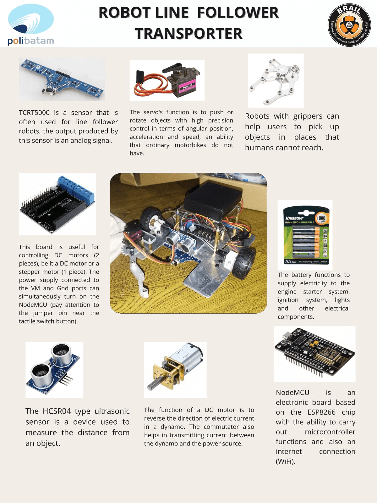 Pamer.in | Robot transporter line follower Kelas A