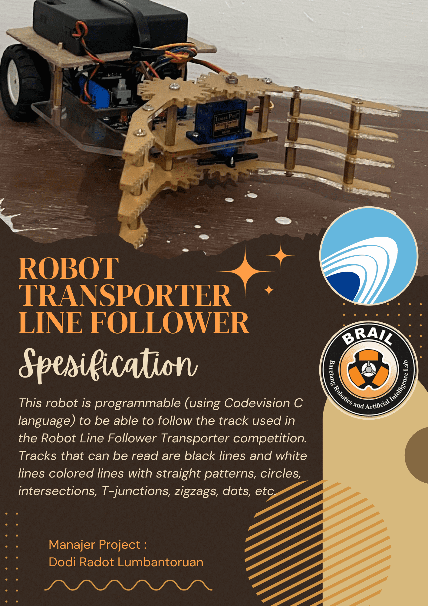 Pamer.in | Robot transporter line follower Kelas B