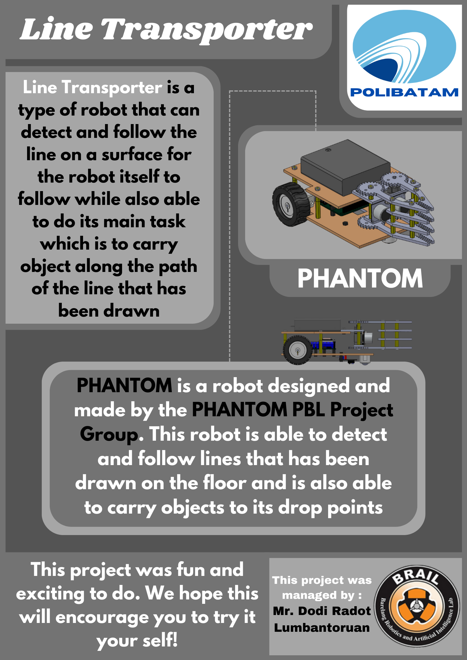 Pamer.in | Robot transporter line follower Kelas B