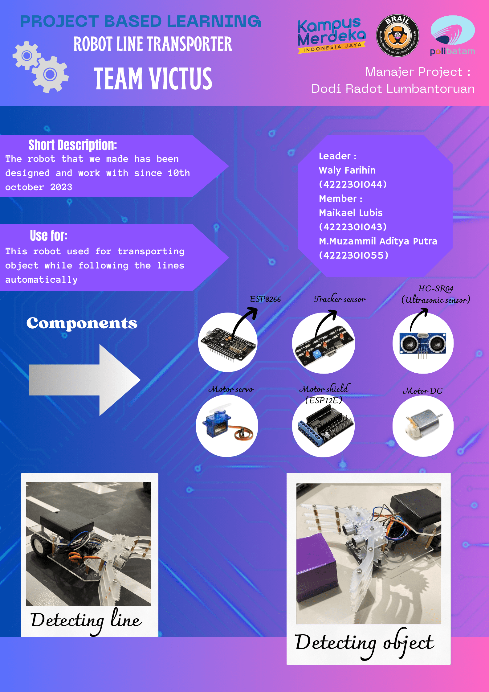 Pamer.in | Robot transporter line follower Kelas B