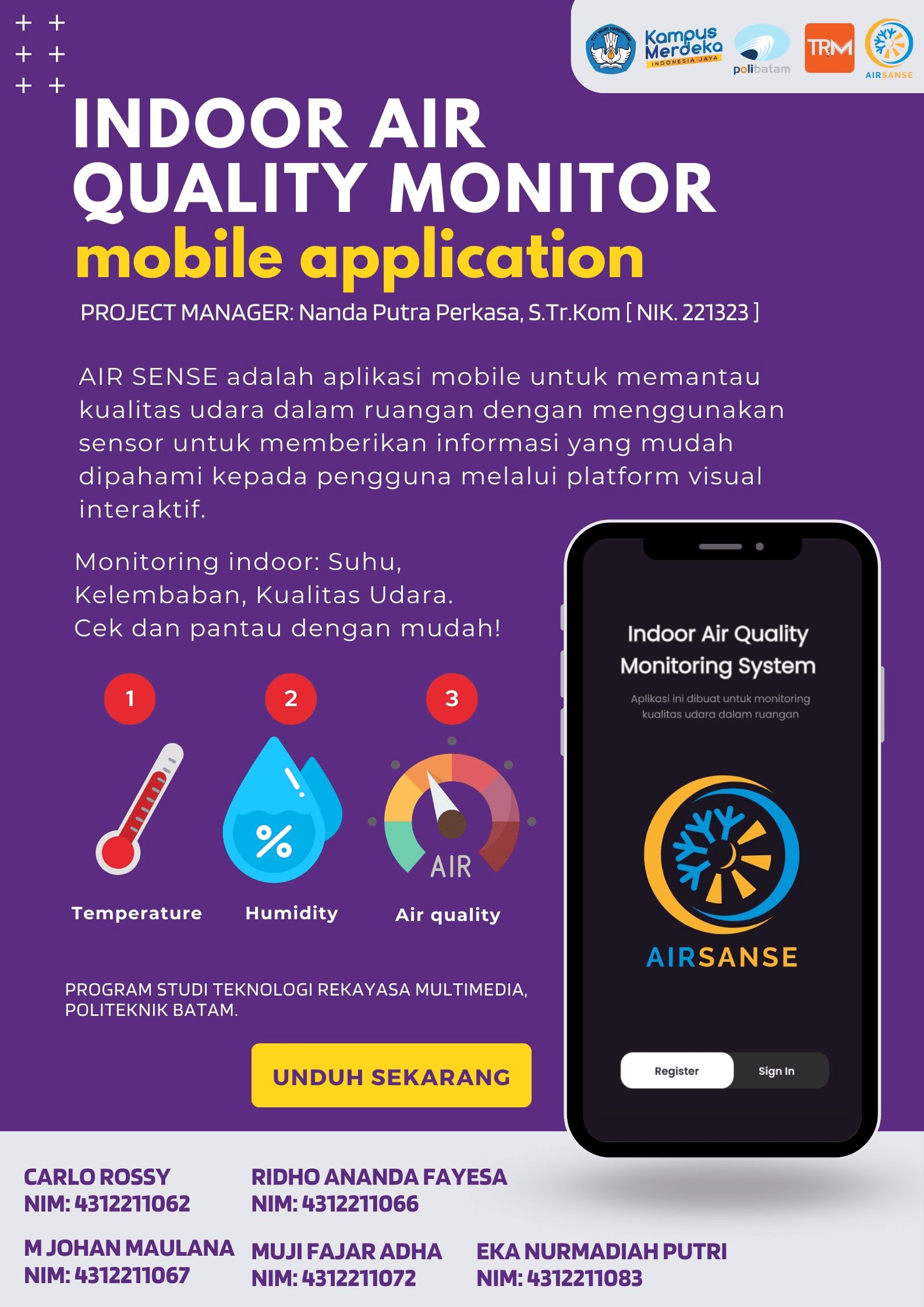 Pamer.in | Aplikasi Mobile Monitor Kualitas Udara dalam Ruangan