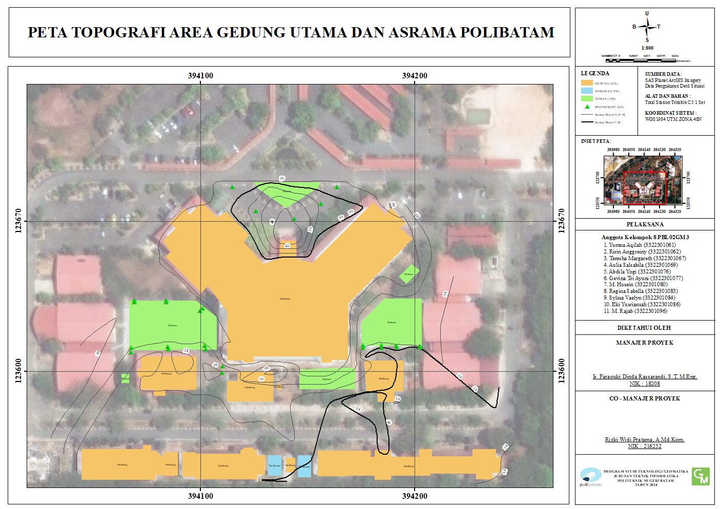 Pamer.in | Pengukuran Topografi dan Composite Volume Kampus Polibatam ...