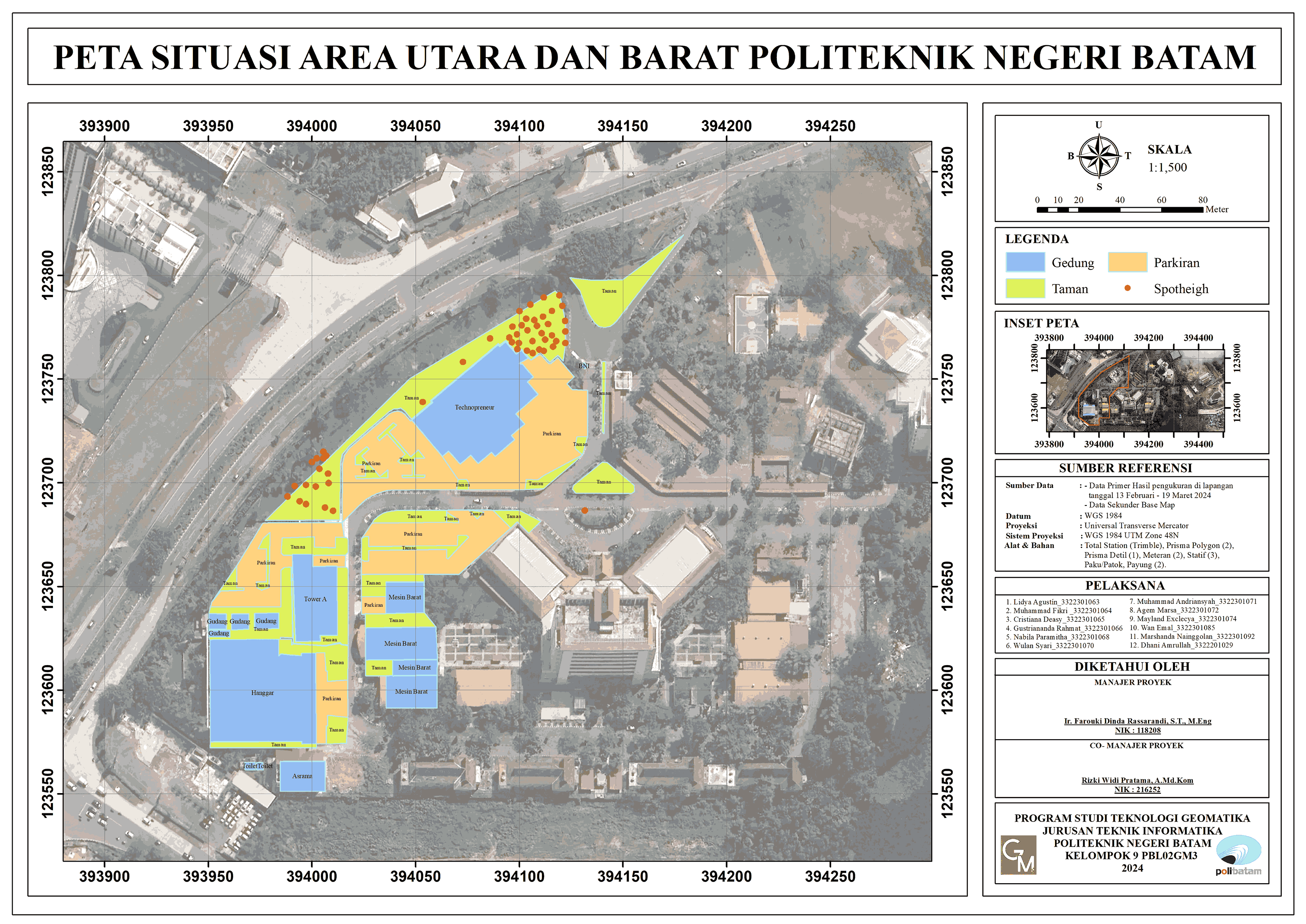 Pamer.in | Pengukuran Topografi dan Composite Volume Kampus Polibatam ...