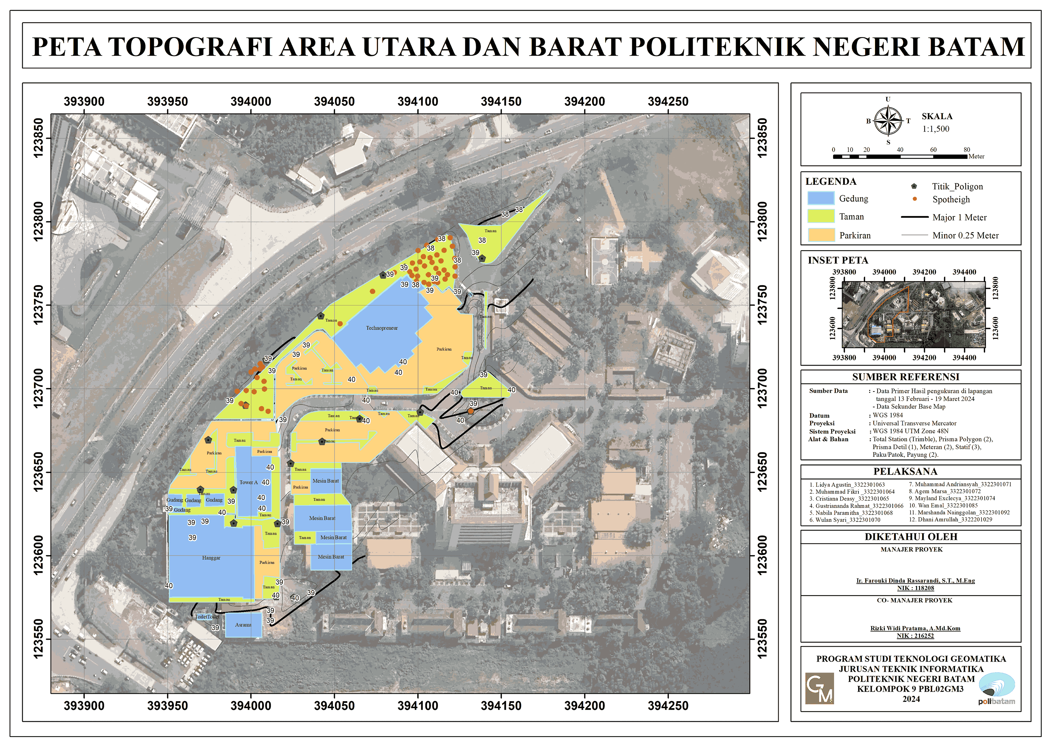 Pamer.in | Pengukuran Topografi dan Composite Volume Kampus Polibatam ...