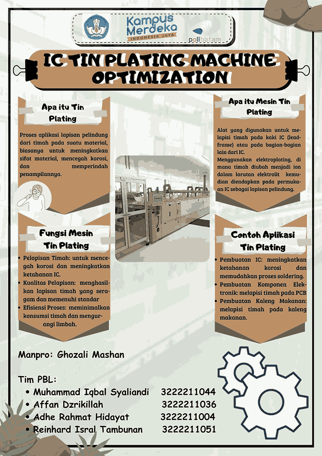Pamer.in | IC Tin Plating Machine Optimization