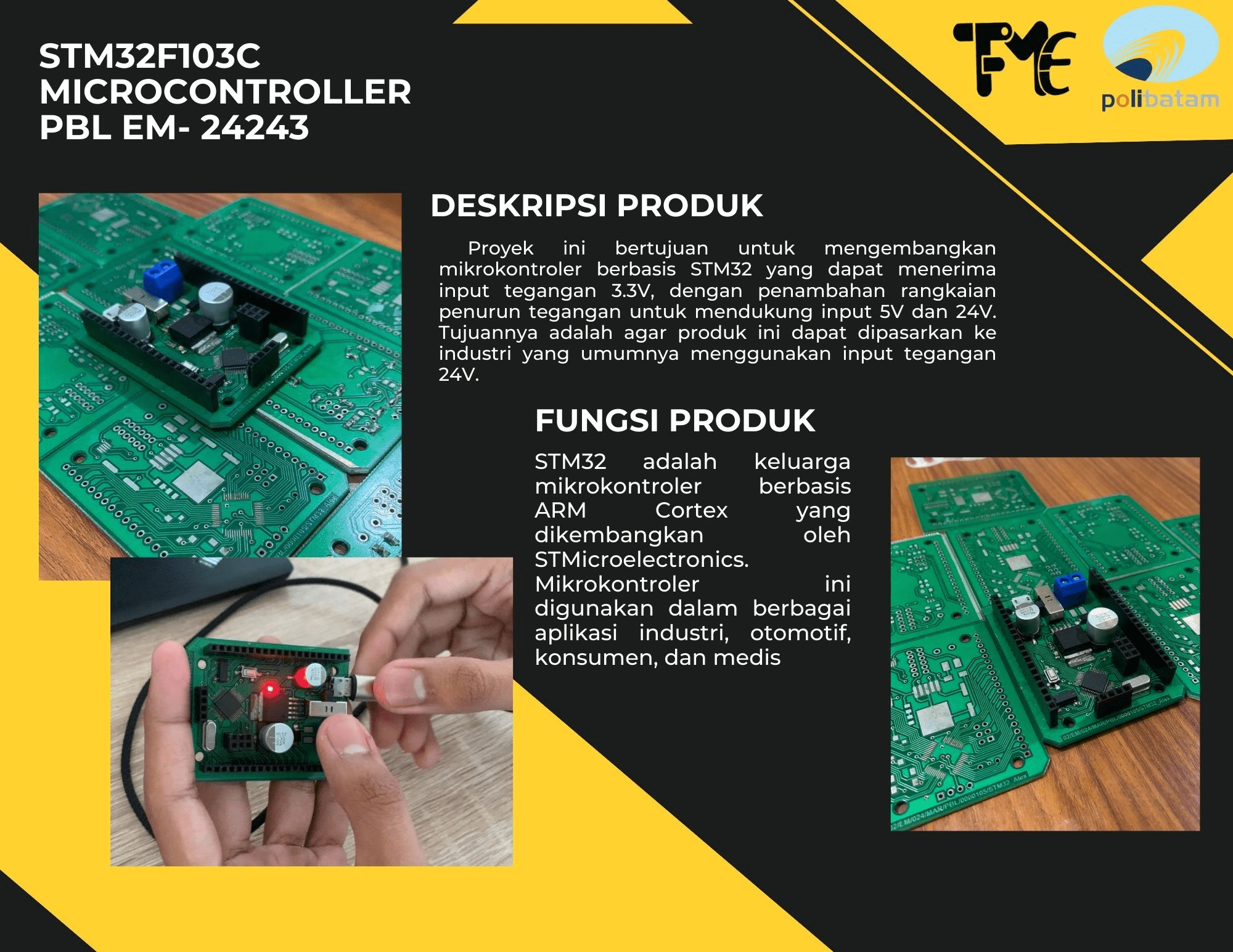 Pamer.in | STM32F103C Microcontroller with 5 VDC and 24VDC power supply ...