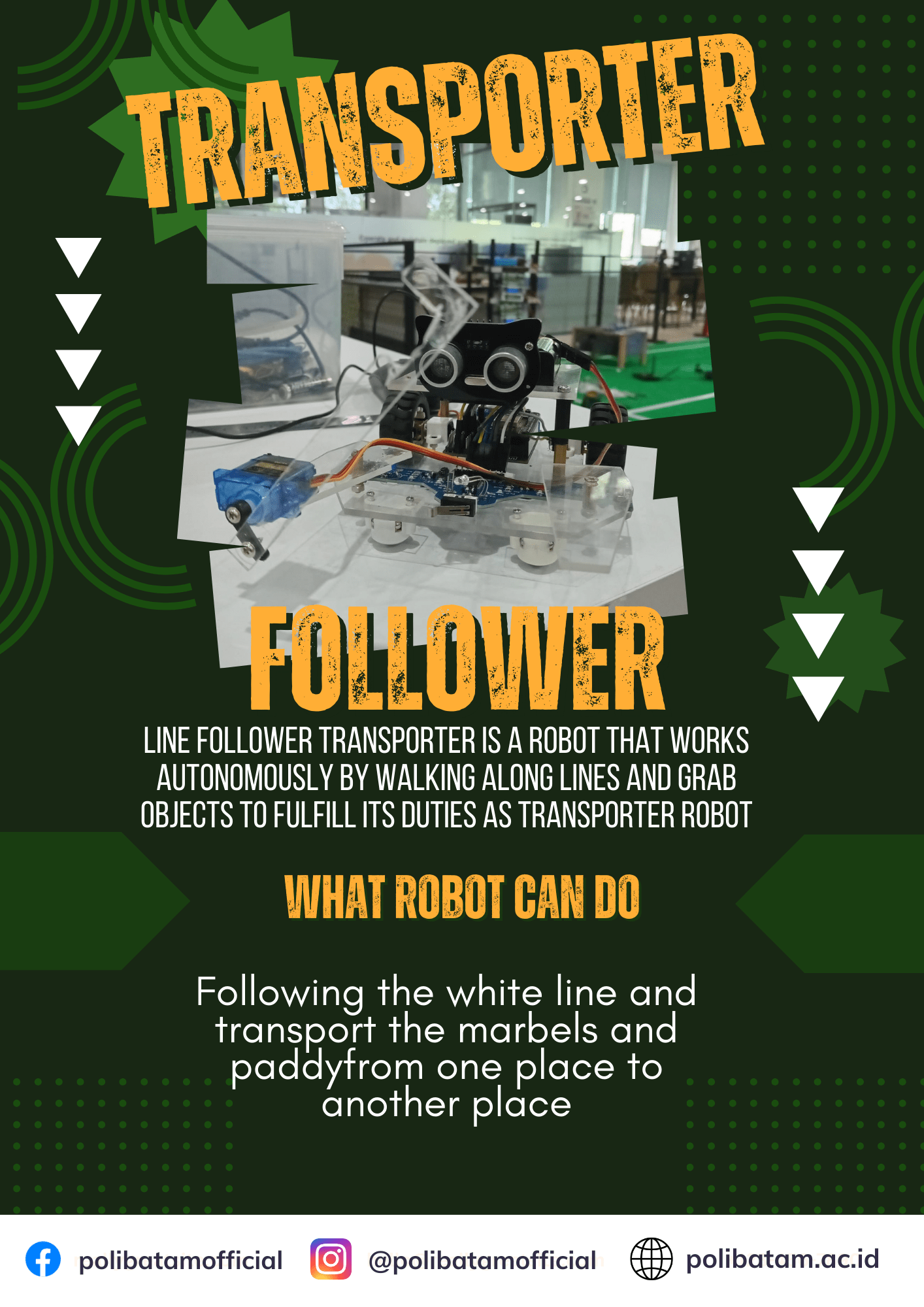 Pamer.in | Robot transporter line follower Kelas C
