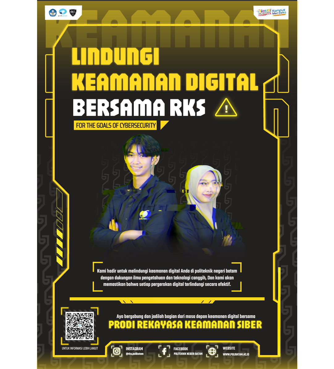 Pamer.in | Design Media Promosi Prodi Rekayasa Keamanan Siber
