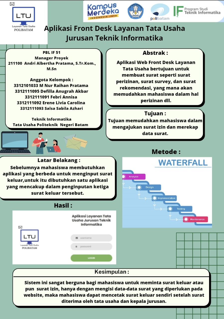 Pamer.in | Aplikasi Front Desk Layanan Tata Usaha Jurusan Teknik ...
