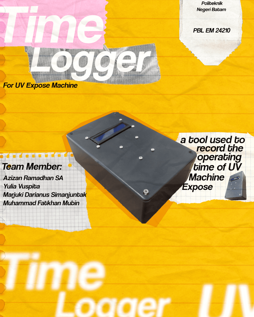 Pamer.in | Time Logger for UV Expose Machine