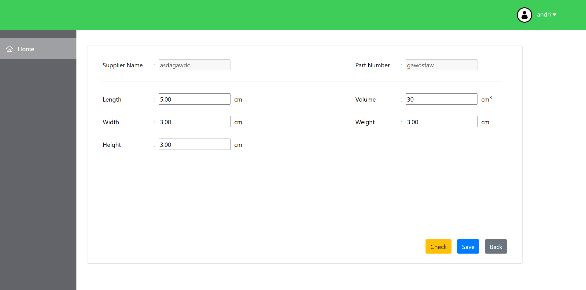 Pamer.in | Warehouse Capacity Tracking