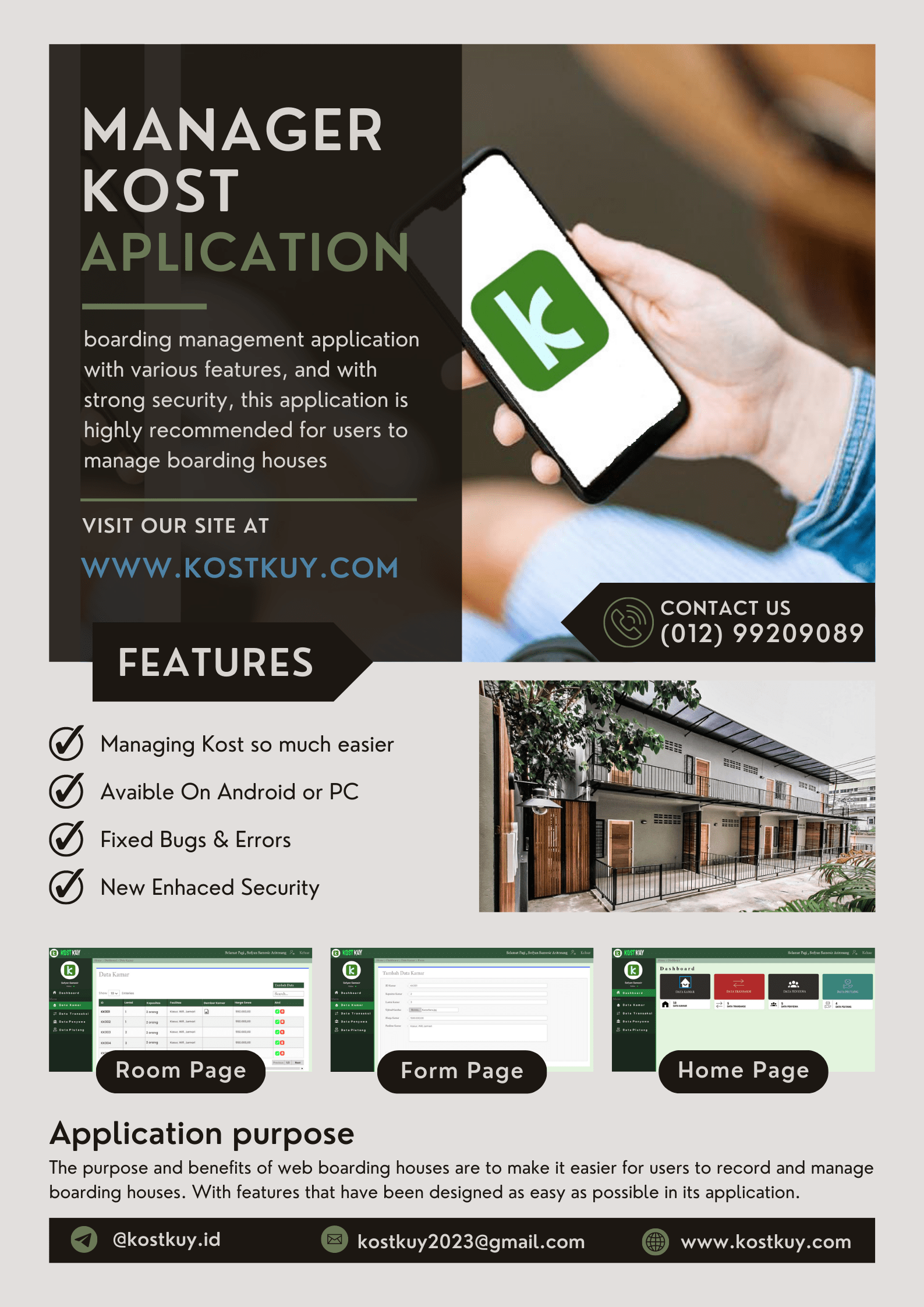 Pamer.in | Aplikasi Web Kost