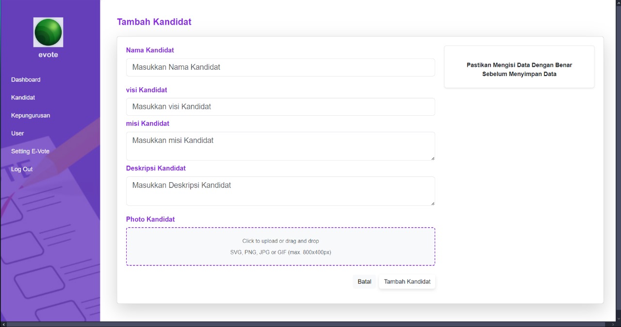 Pamer.in | Aplikasi E-Voting Berbasis Mobile dan Web Untuk Pemilihan ...