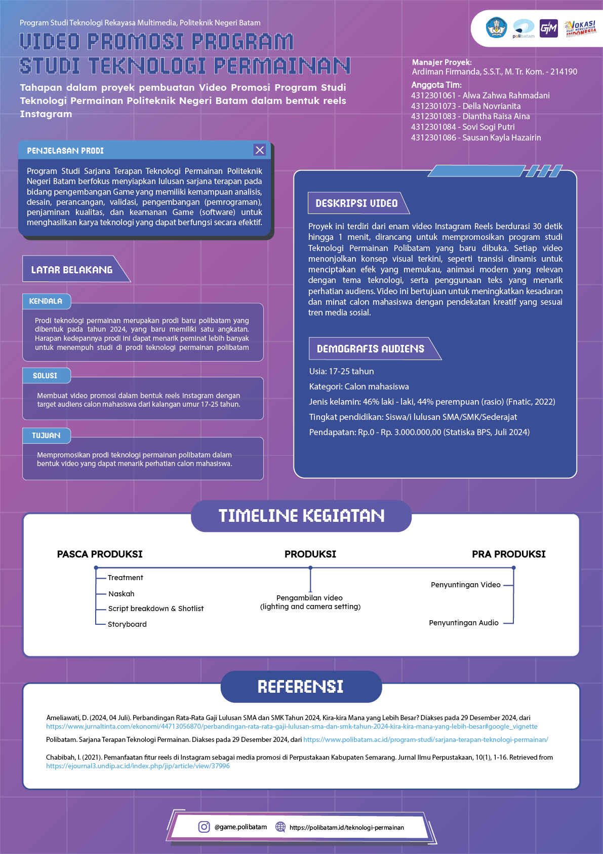 Pamer.in | Video Promosi Prodi Teknologi Permainan