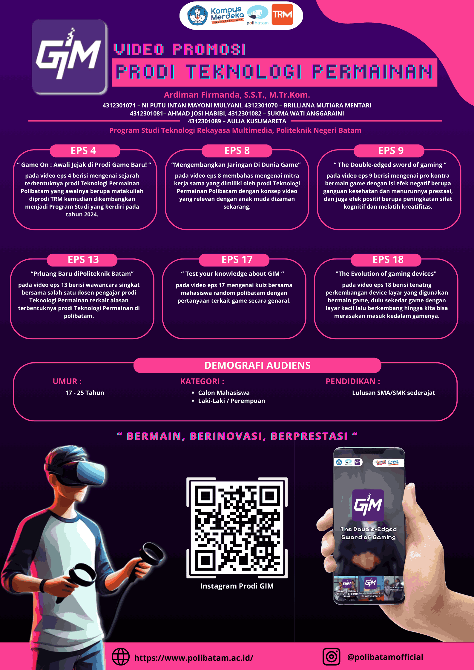 Pamer.in | Video Promosi Prodi Teknologi Permainan