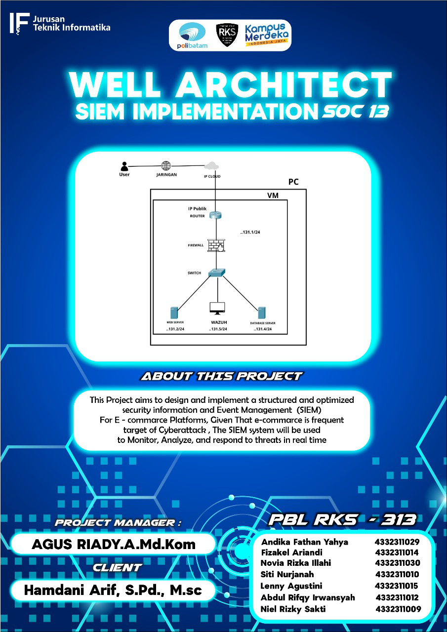 Pamer.in | Well Architect SIEM Implementation - SOC 13