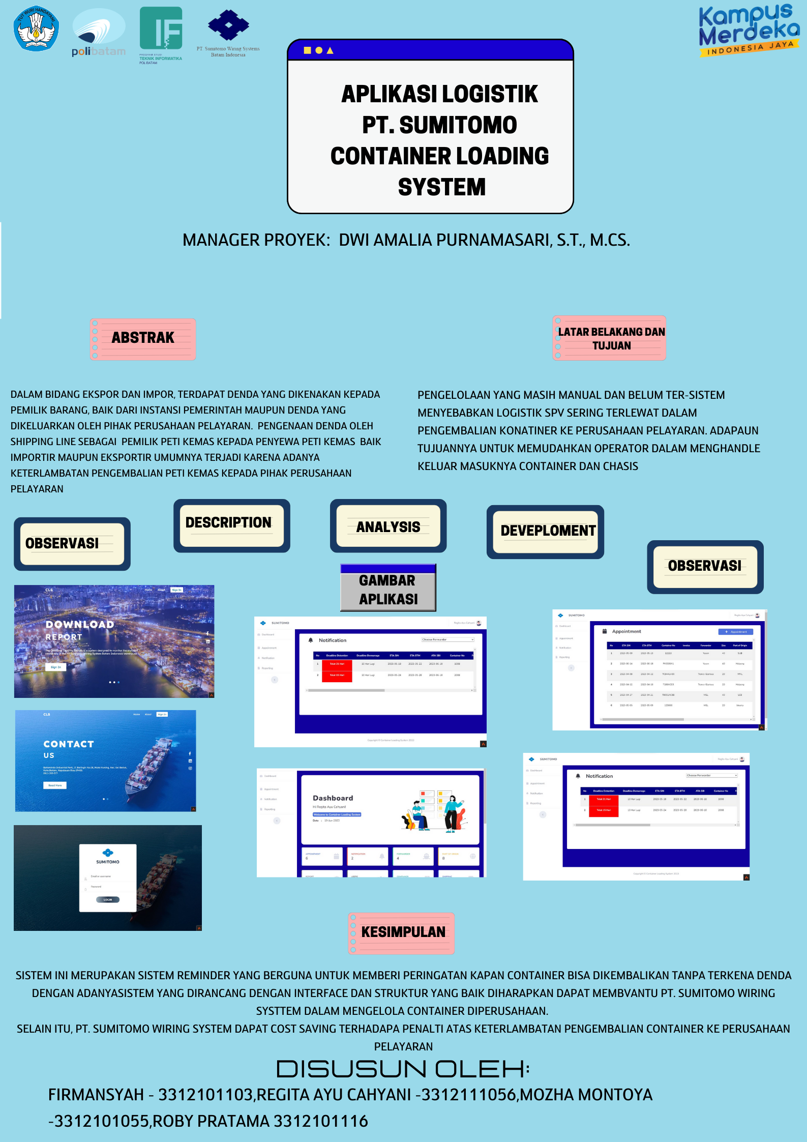 Pamer.in | Container Loading System - PT. Sumitomo Wiring Systems Batam ...