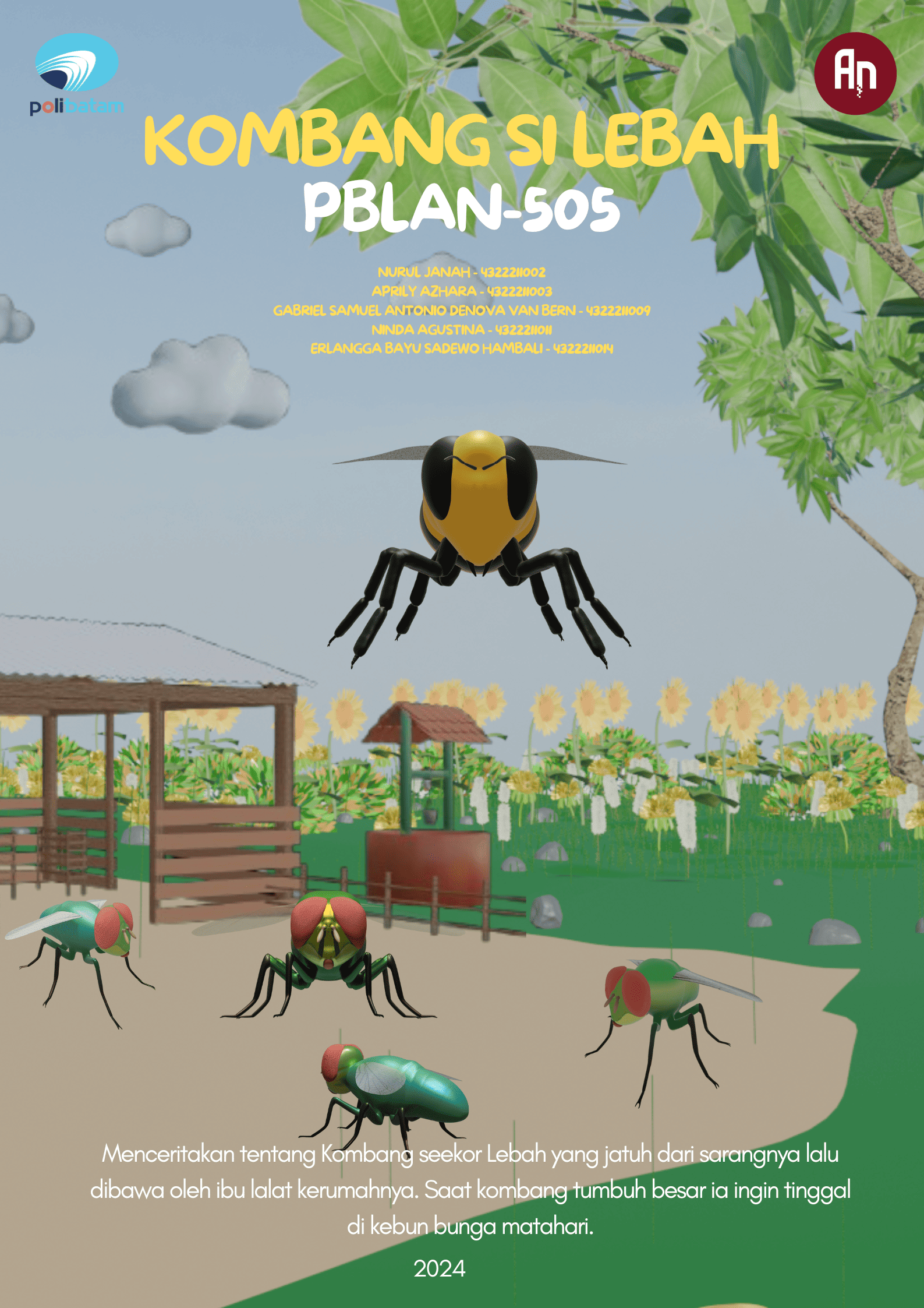Pamer.in | 3D Asset Creation - Kumbang Si Lebah