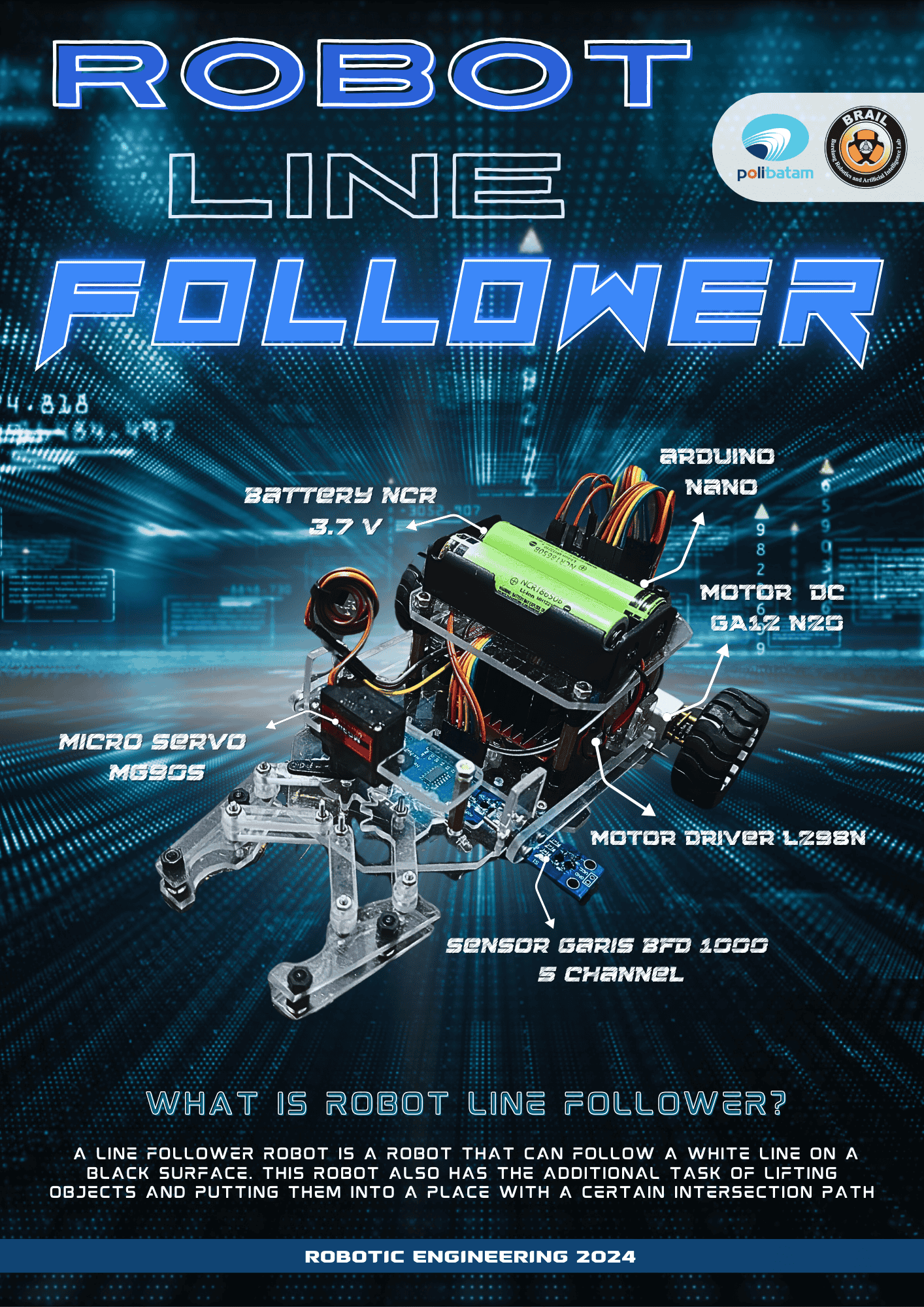 Pamer.in | Line Follower Robot for Polibatam Robotic Contest (PRC) 2024 ...