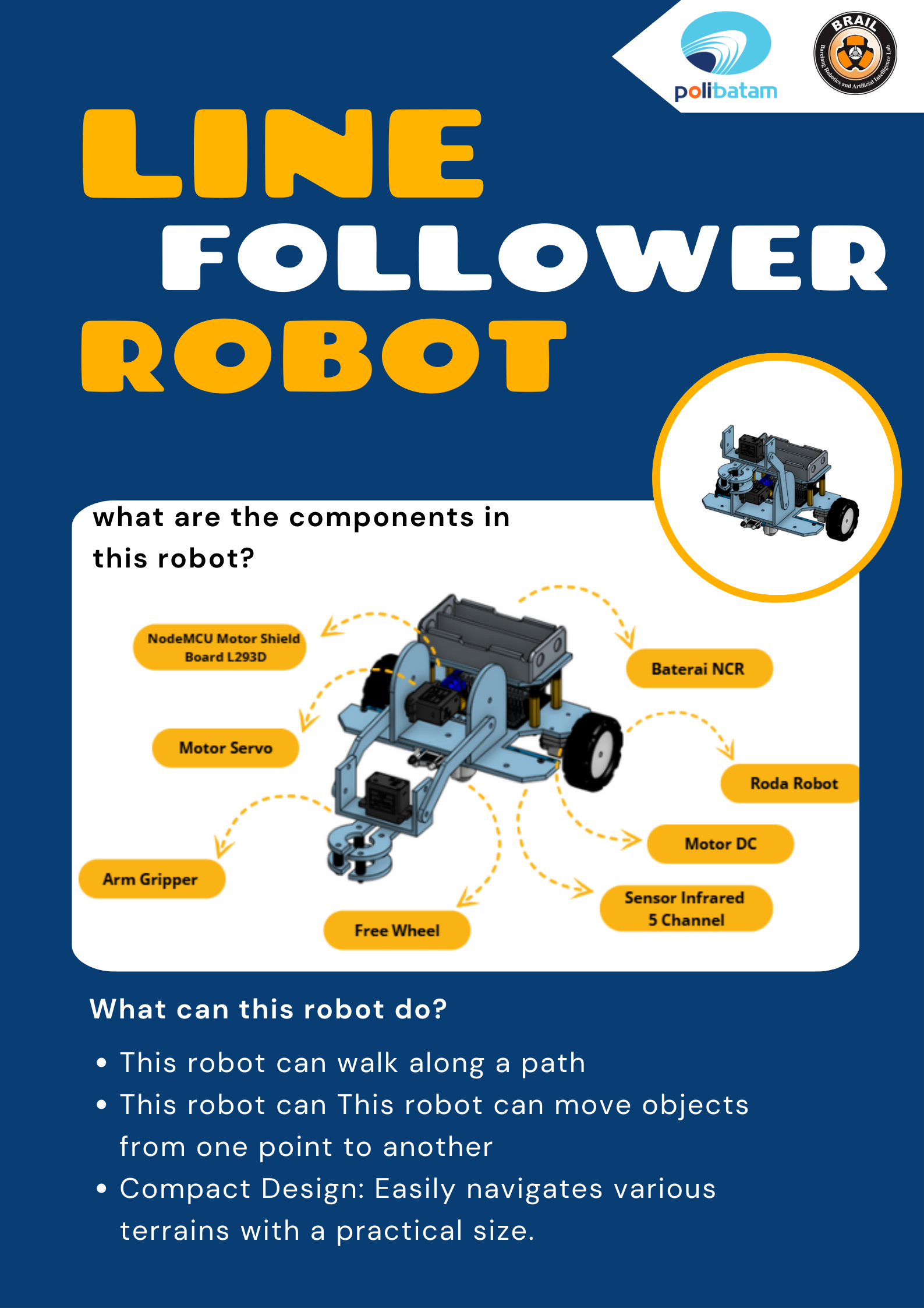 Pamer.in | Line Follower Robot for Polibatam Robotic Contest (PRC) 2024 ...