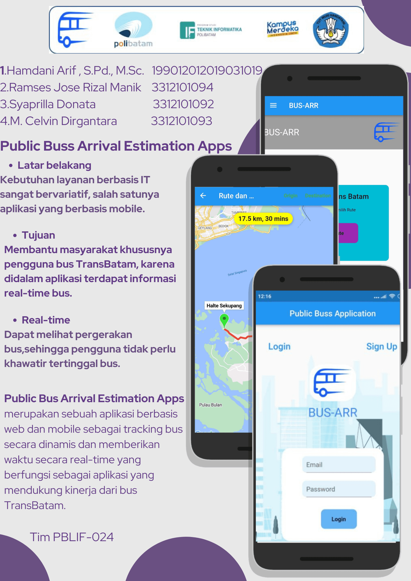 Pamer.in | Public Bus Arrival Time Estimation App