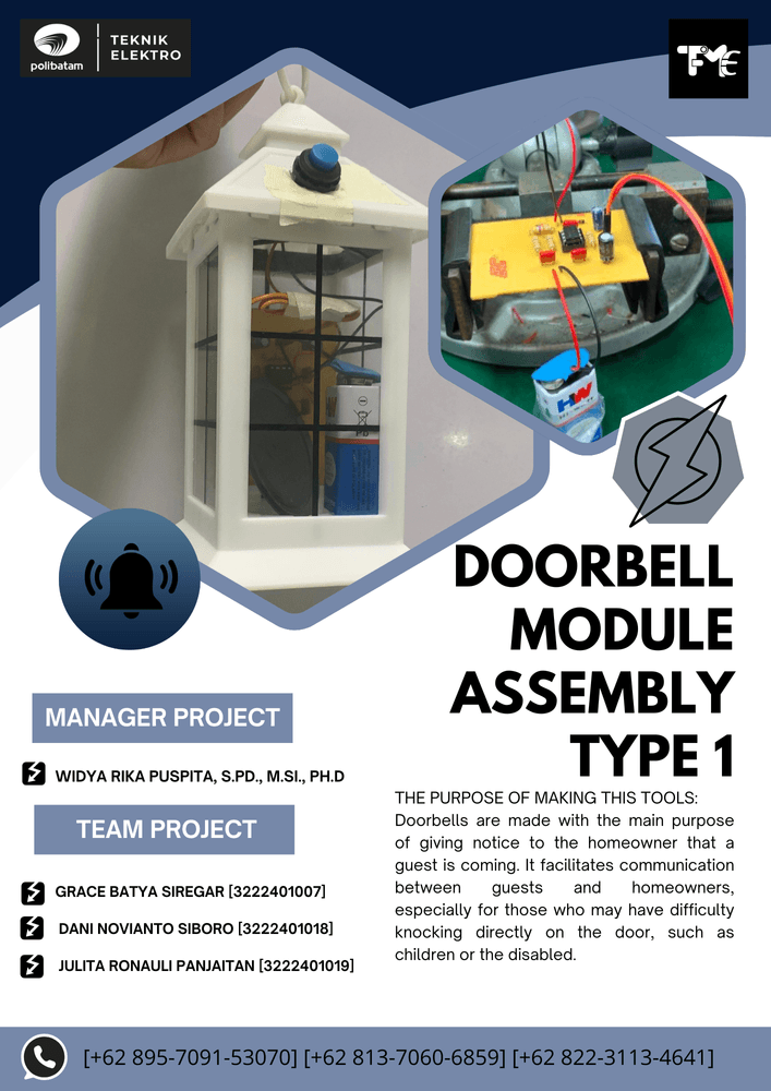Pamer.in | Door Bell Module Assembly type 1