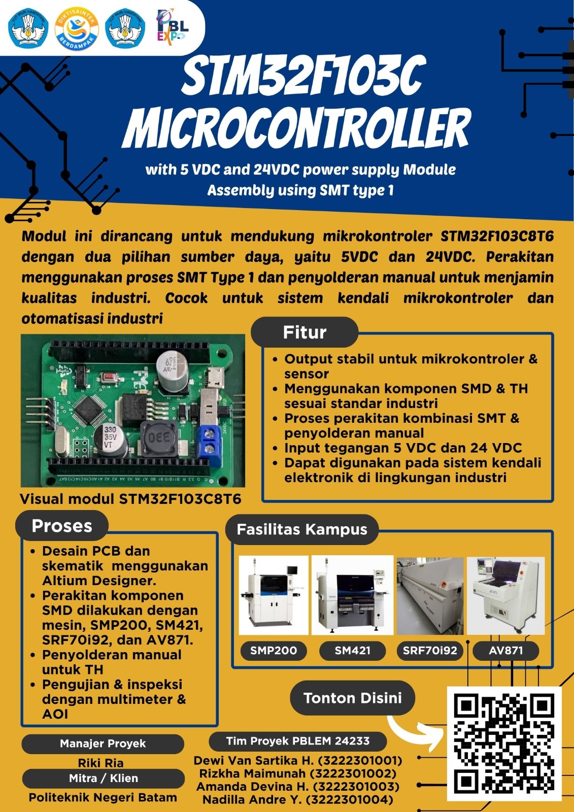 Pamer.in | STM32F103C Microcontroller with 5 VDC and 24VDC power supply ...